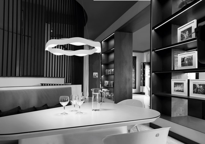 LED indirect light pendant lamp HELLO By Grok design Josep Patsí