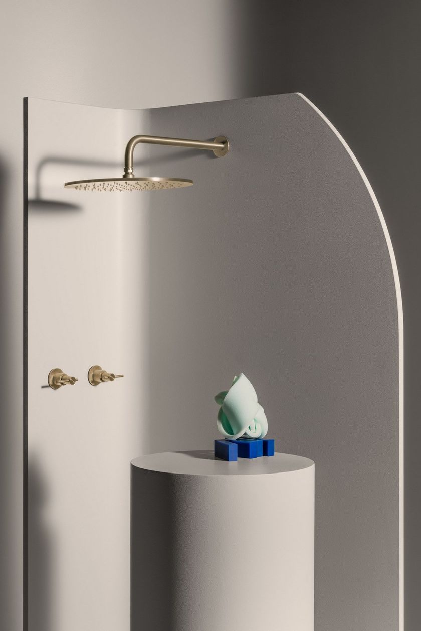 HELM Z94262 Round 1-spray stainless steel overhead shower By ZUCCHETTI ...