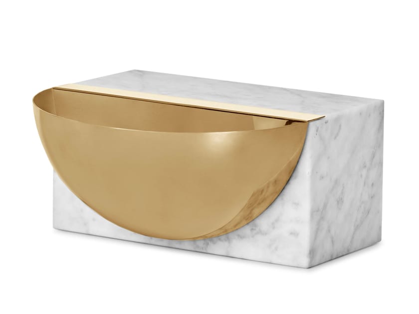 HEMISPHERE | Pin tray Carrara marble pin tray By Ginger & Jagger