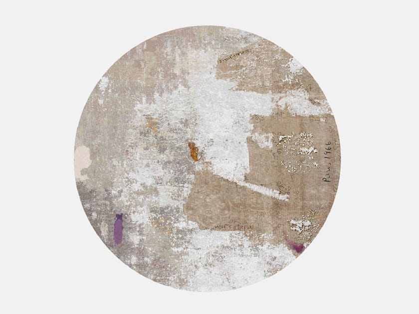 DEVLIN PARIS 1966 Tappeto rotondo fatto a mano By HENZEL STUDIO ...