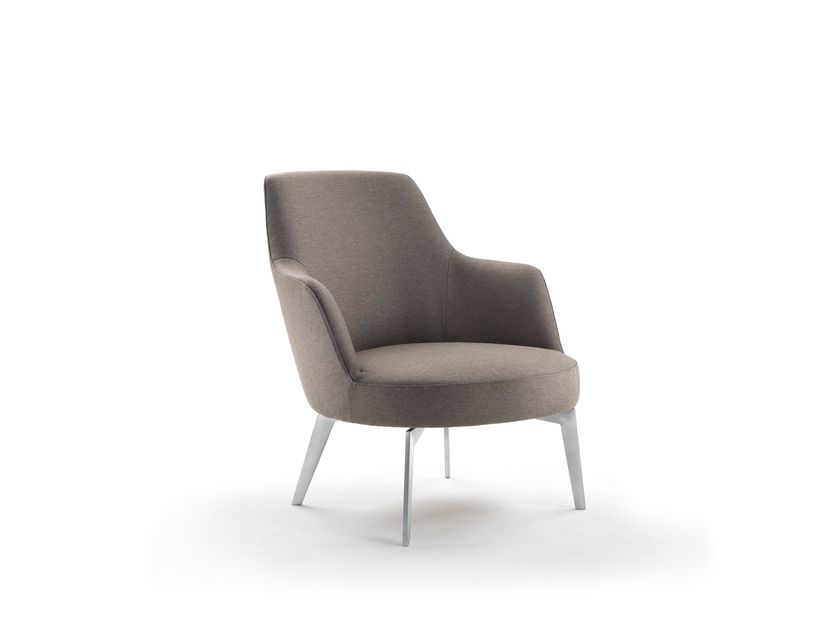 HERA With removable cover fabric easy chair with armrests By Flexform ...