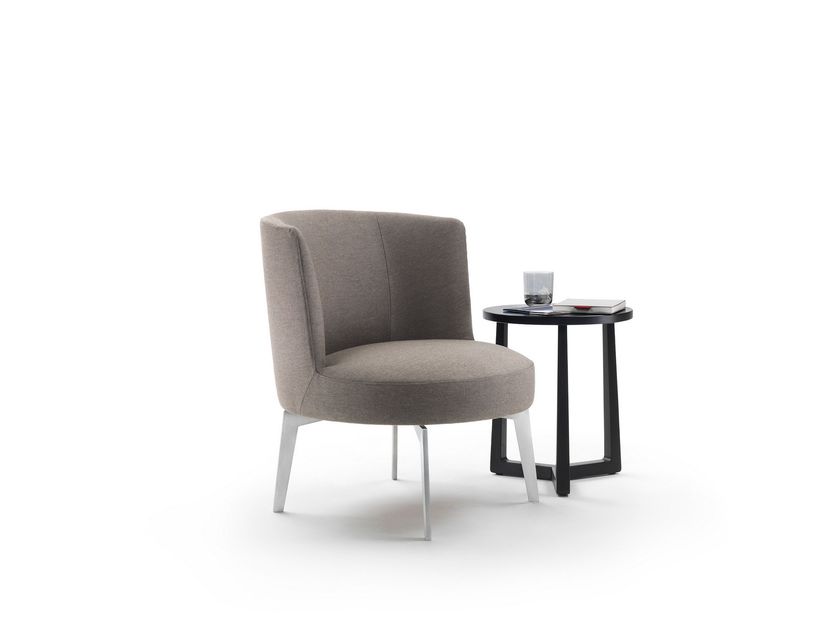 HERA With removable cover fabric easy chair with armrests By Flexform ...