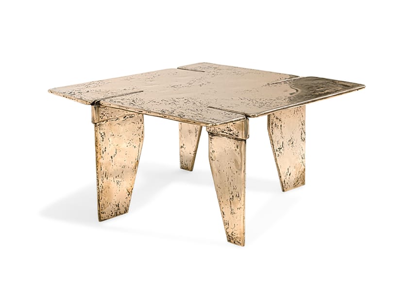 OVERLAP Square metal coffee table for living room By HESSENTIA ...