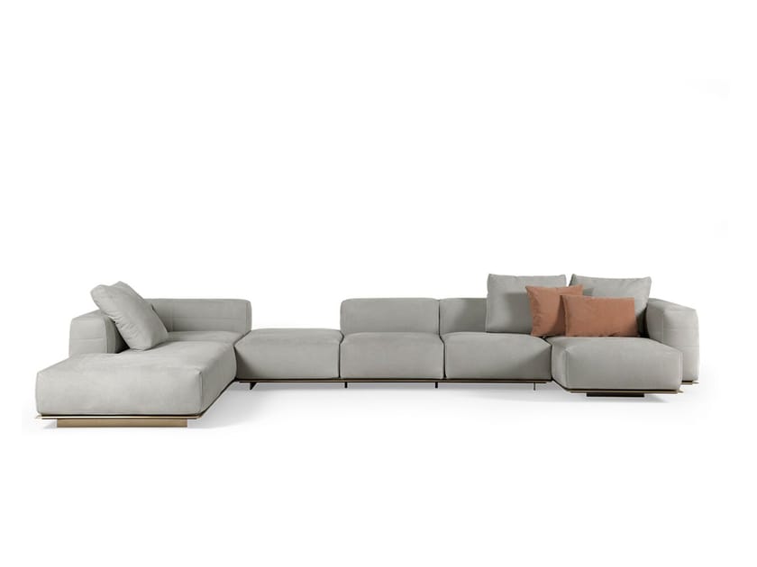 RUBIK Modular leather sofa By HESSENTIA | Cornelio Cappellini | design Luca Erba