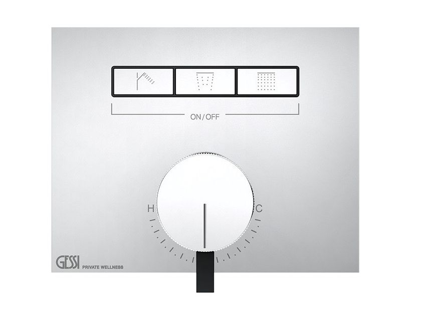 Recessed single handle brass shower mixer HI-FI MIXER By Gessi design ...