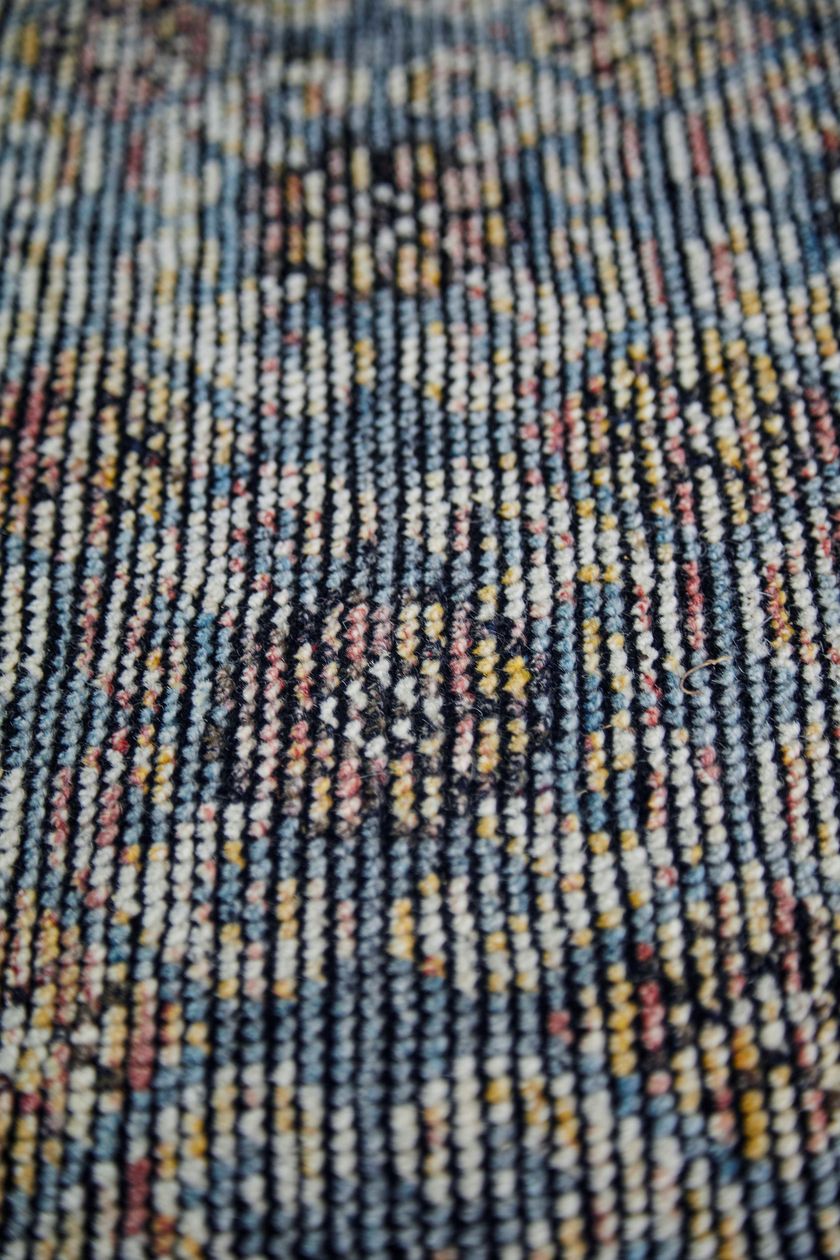 Patterned handmade rectangular wool rug HIDRAULIC By GAN