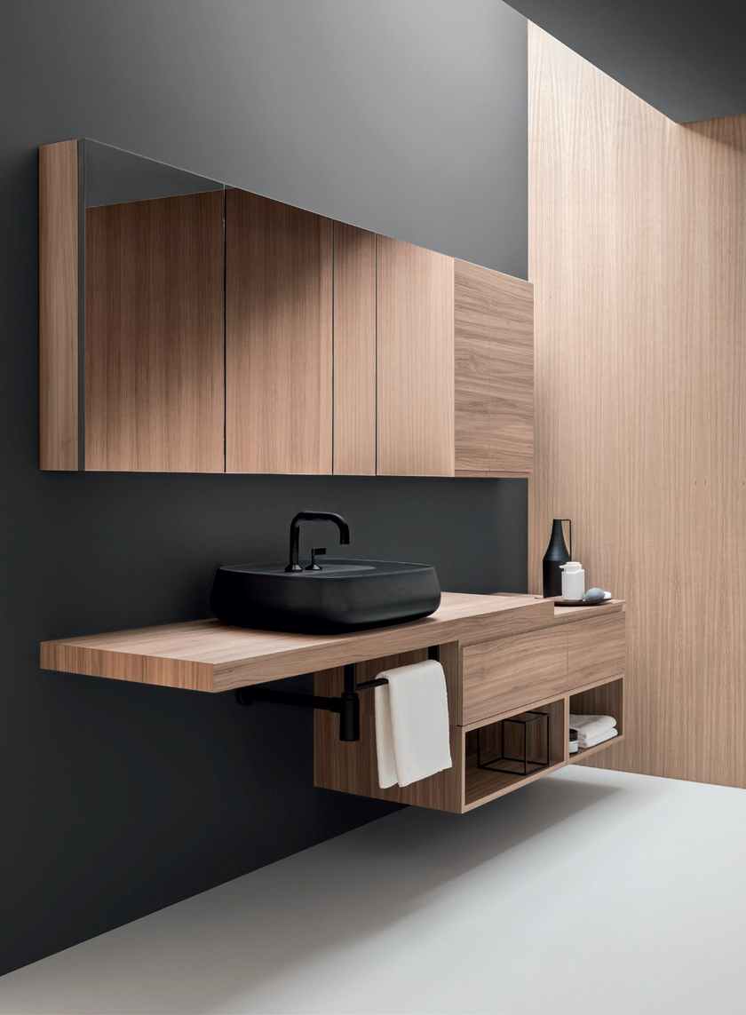 HITO | Vanity unit with integrated washbasin By ARBLU