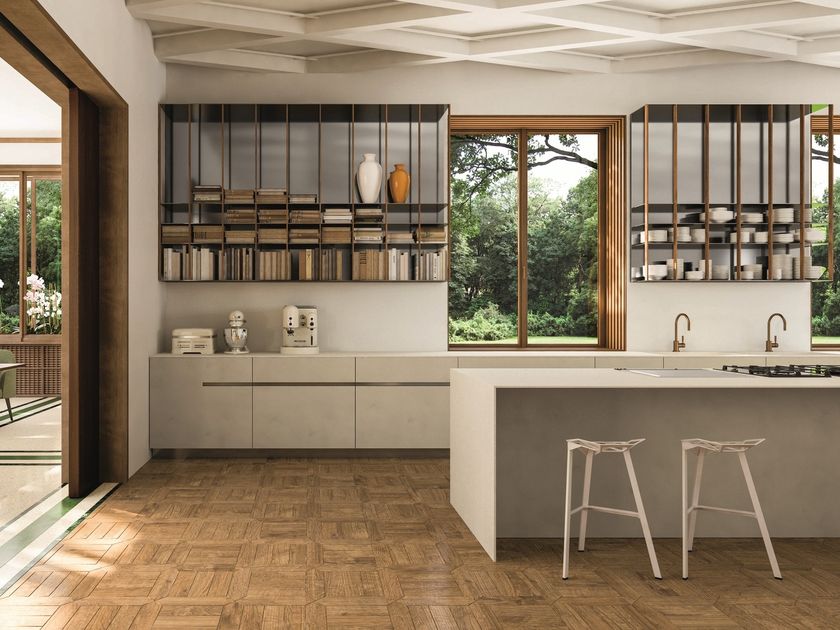 Wooden fitted kitchen with island @HOME 01 THE CLASSICAL @Home ...