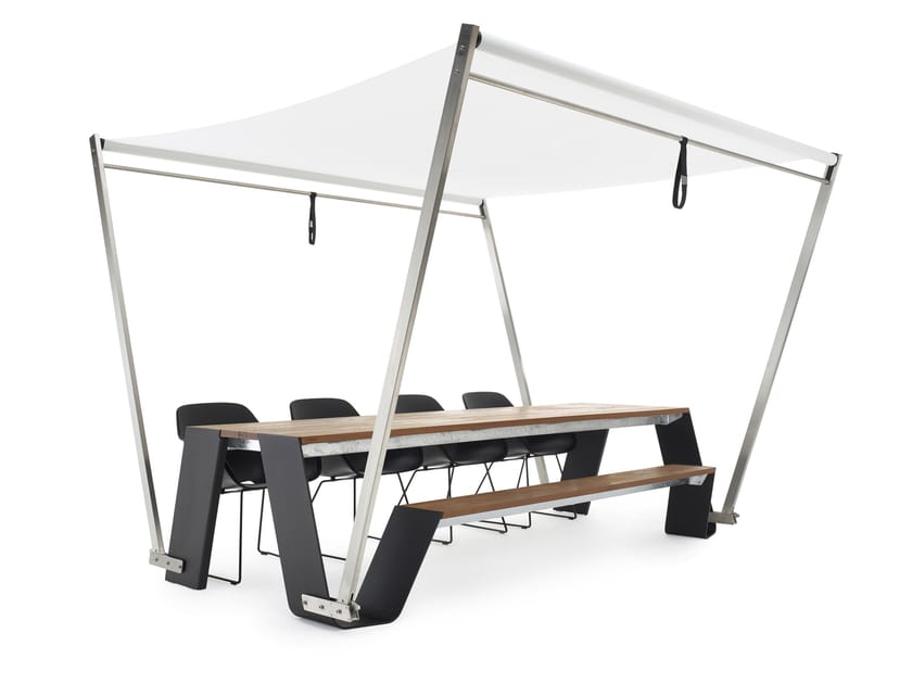 Mesa de reunión / Mesa para espacios públicos de iroko HOPPER COMBO By ...