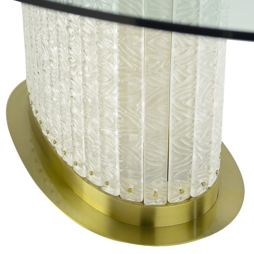 HOWARD | Oval table Oval crystal table By MARIONI | design Studio 63