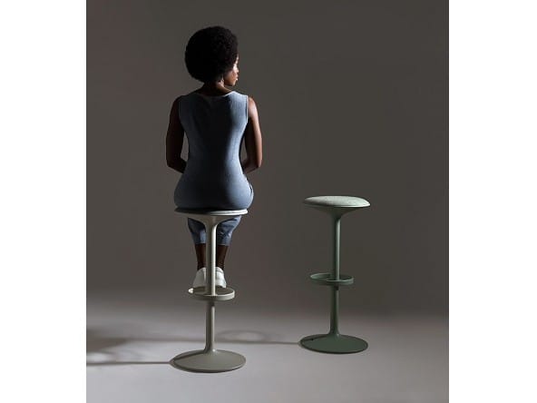 Aluminium barstool with footrest HULA BQ2795 By Andreu World design ...