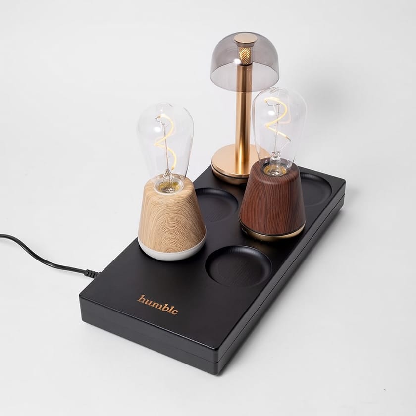 HUMBLE ONE SMART | LED table lamp Rechargeable glass and aluminium ...