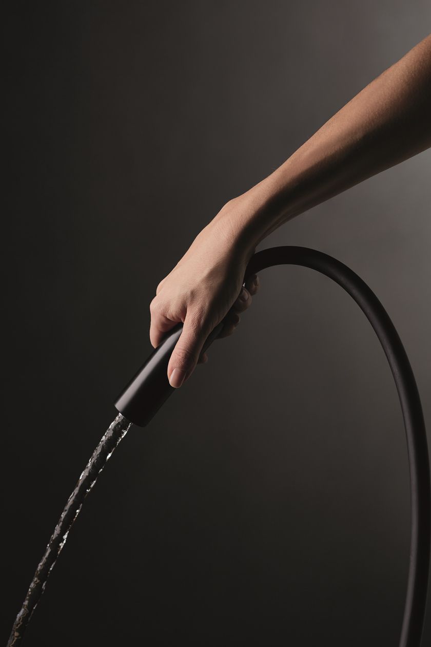 HYDROTHERAPY SHOWER SET Handshower with hose with bracket By newform