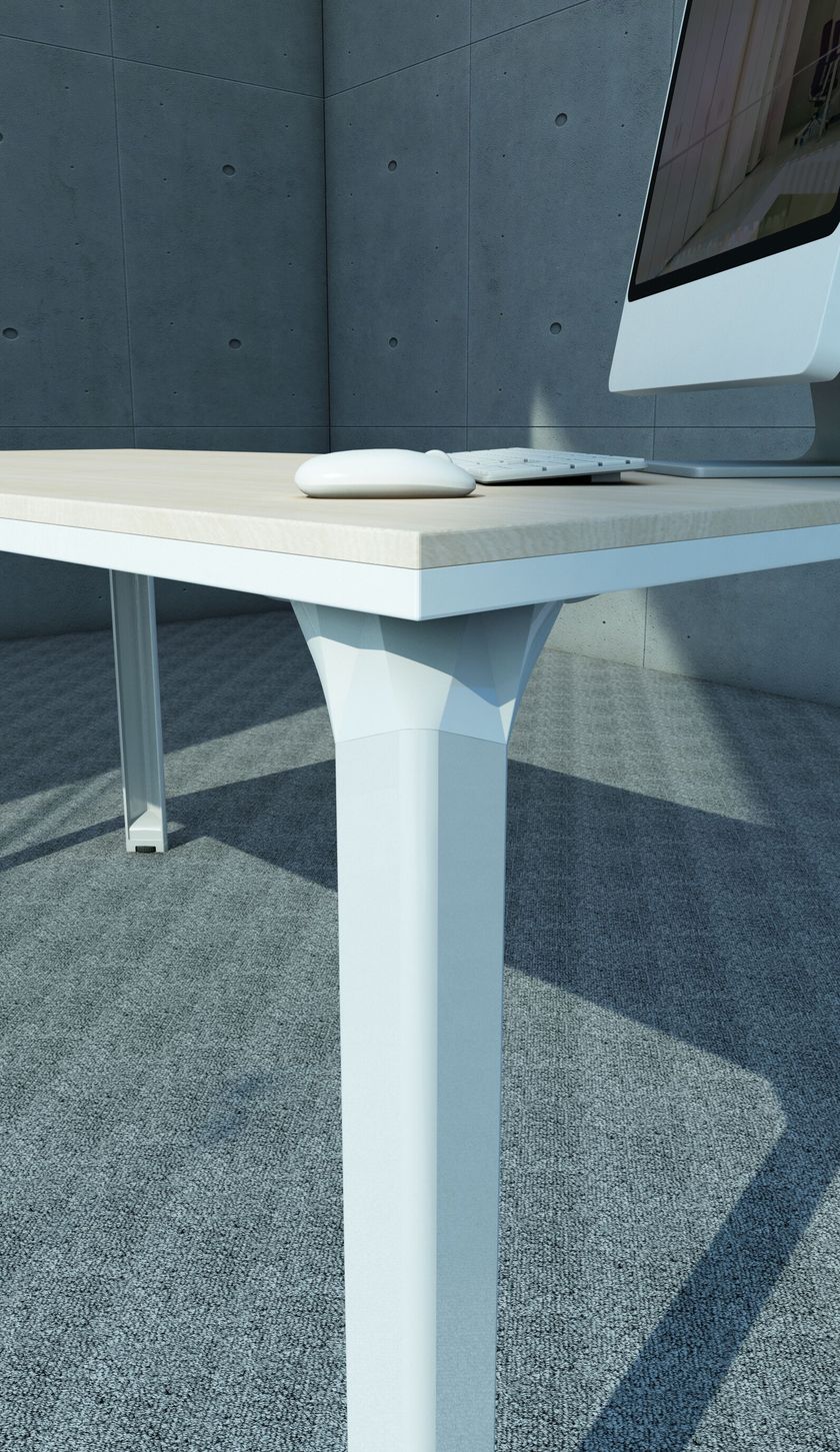 EPURE Square wooden meeting table By Haworth