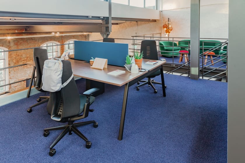 INTUITY Sectional multiple melamine office workstation with desk ...