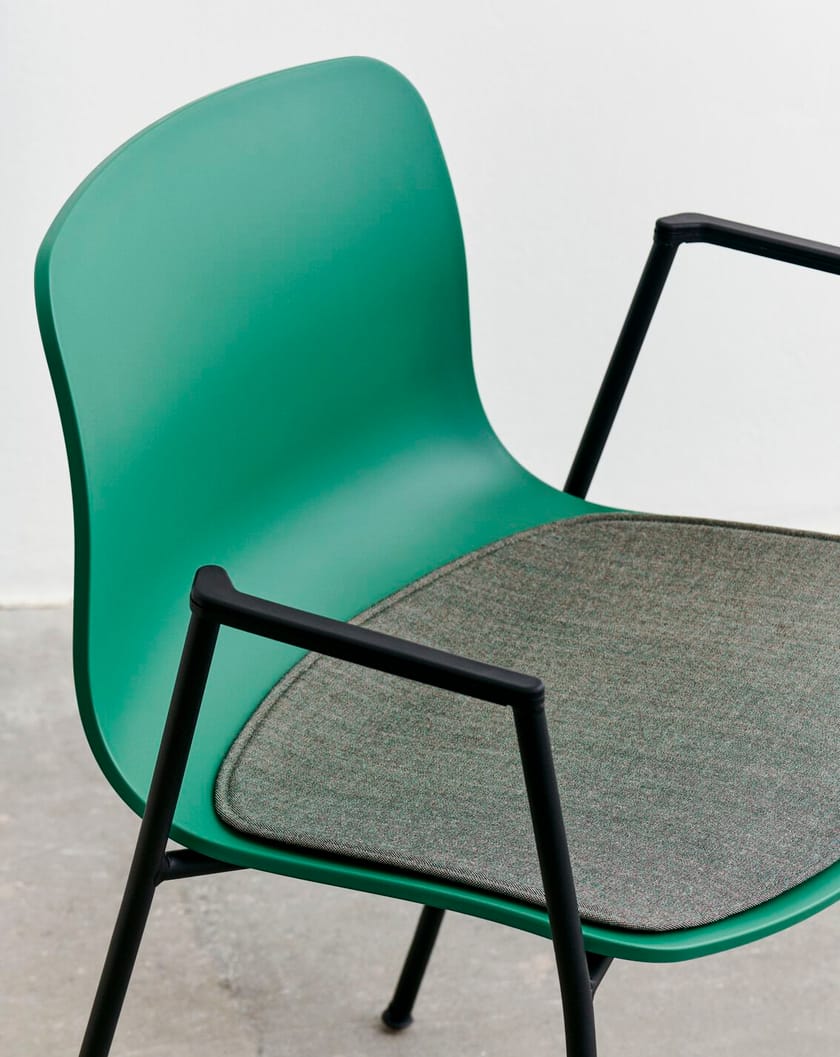 ABOUT A CHAIR AAC18 | Chair with armrests Stackable recycled plastic ...