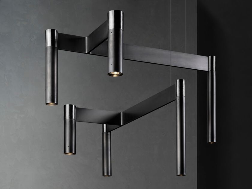 HELIX LED pewter pendant lamp By Henge