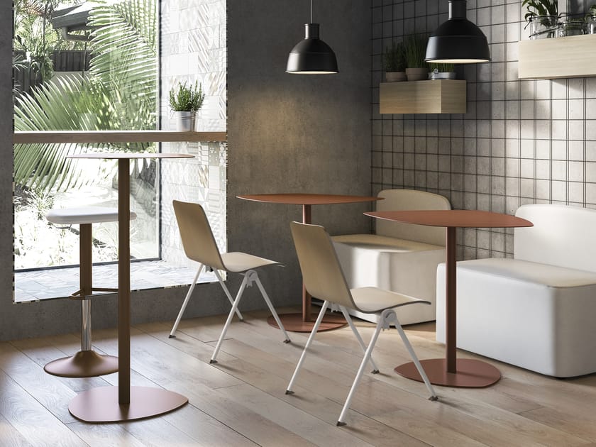 STEEL TABLES Steel high table By SITLOSOPHY® | design Nicola Cacco