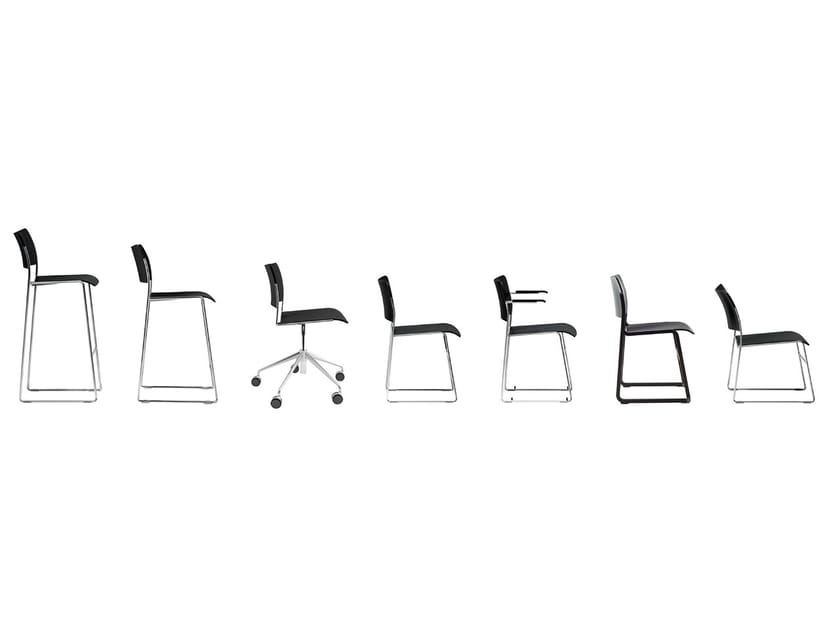 40/4 Sled base stackable chair By Howe | design David Rowland