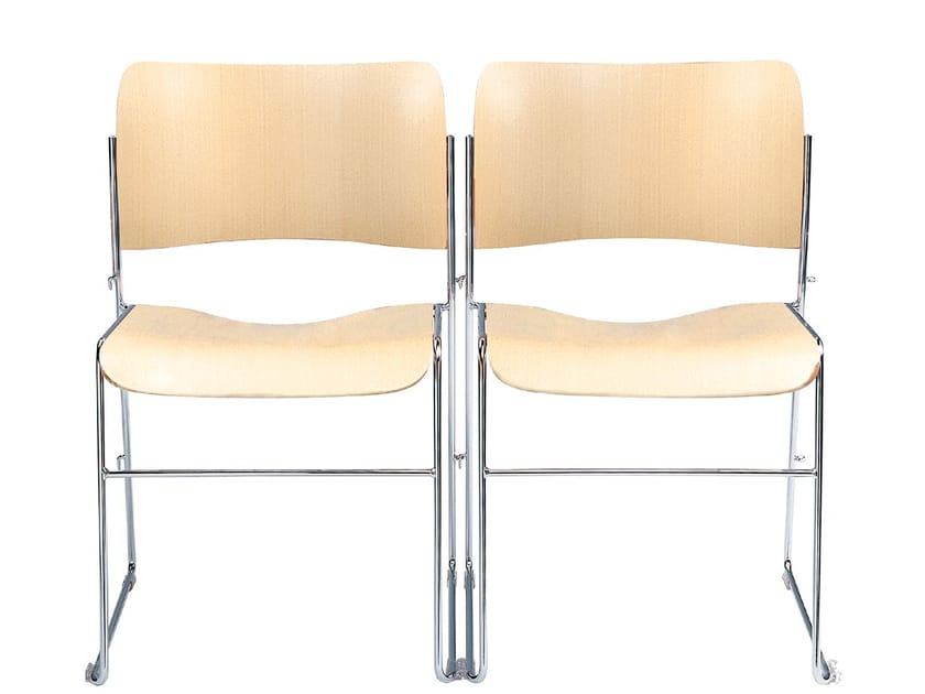 40/4 Stackable sled base chair By Howe | design David Rowland