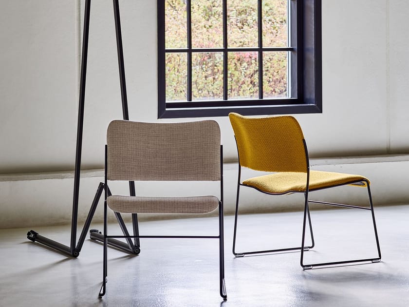 40/4 | Reception chair Stackable sled base chair By Howe | design David ...