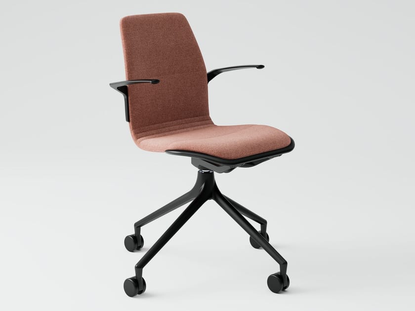 AS100 Swivel office chair with armrests with 4-Spoke base By Howe ...