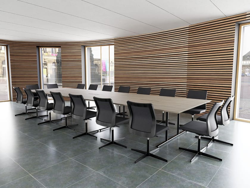 MN1 Height-adjustable conference/meeting chair with X-base By Howe ...