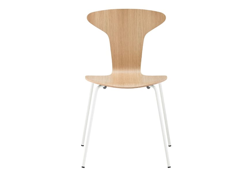 MUNKEGAARD CHAIR Stackable veneer chair By Howe | design Arne Jacobsen