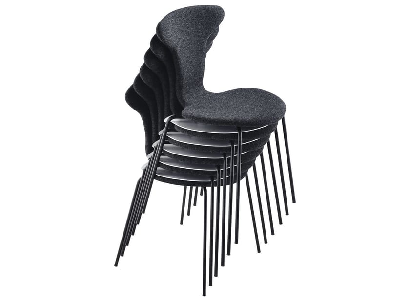 MUNKEGAARD CHAIR Stackable veneer chair By Howe | design Arne Jacobsen