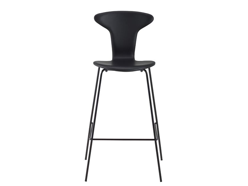 MUNKEGAARD CHAIR Tabouret haut en cuir avec dossier By Howe | design ...
