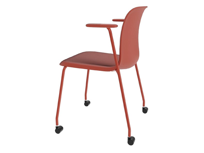 SIXE Stackable polypropylene chair with castors By Howe | design ...
