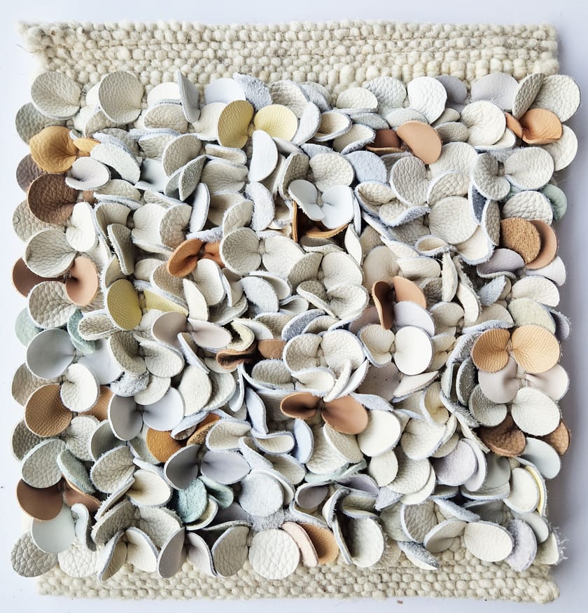 FERAXI Handmade leather rug By Huqrugs