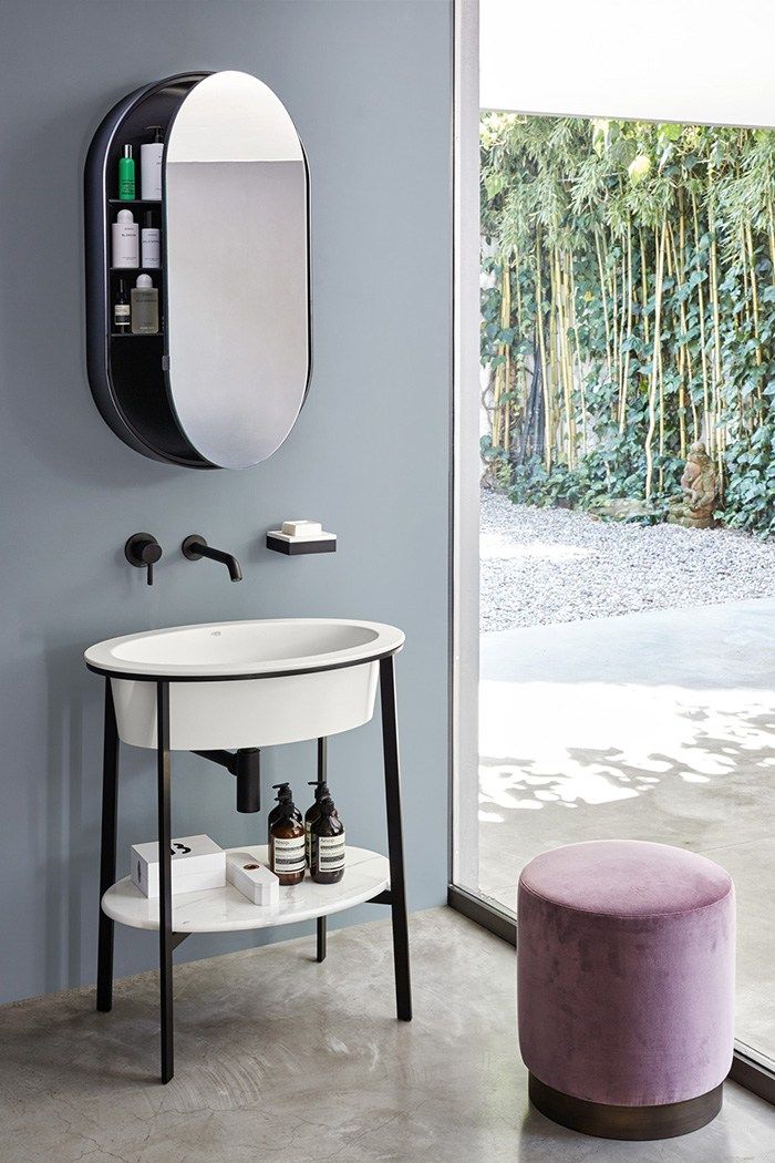 CATINO OVALE Floor-standing single vanity unit By Ceramica Cielo ...