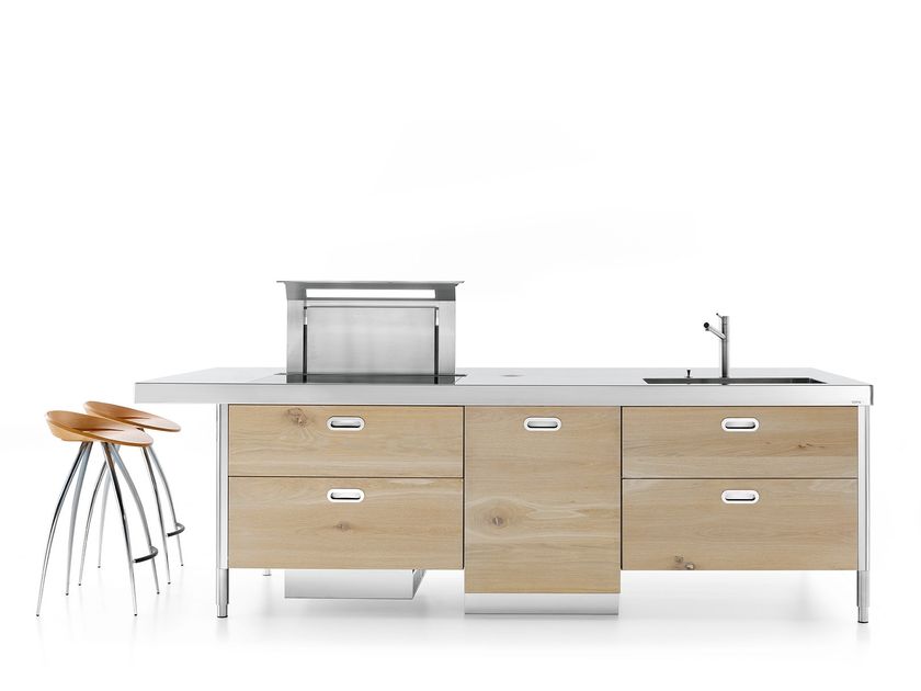 I-LC280-C90+L60+C90+SNACK/1 Kitchen unit By ALPES-INOX | design Nico ...