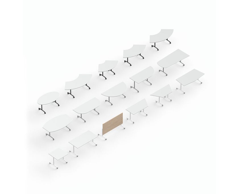 ARCHIMEDE AC Drop-leaf meeting table with castors By IBEBI | design ...
