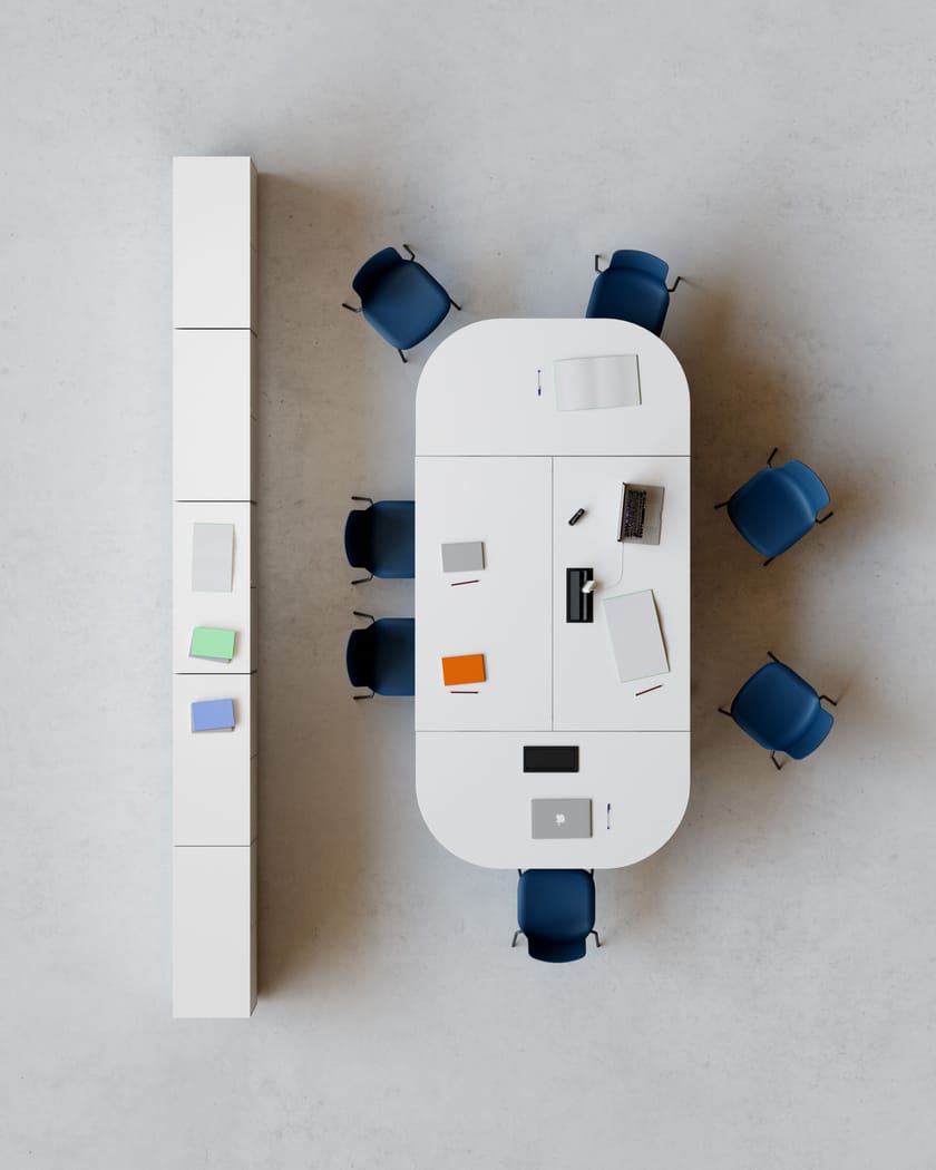 ARCHIMEDE AV Drop-leaf meeting table with castors By IBEBI | design ...