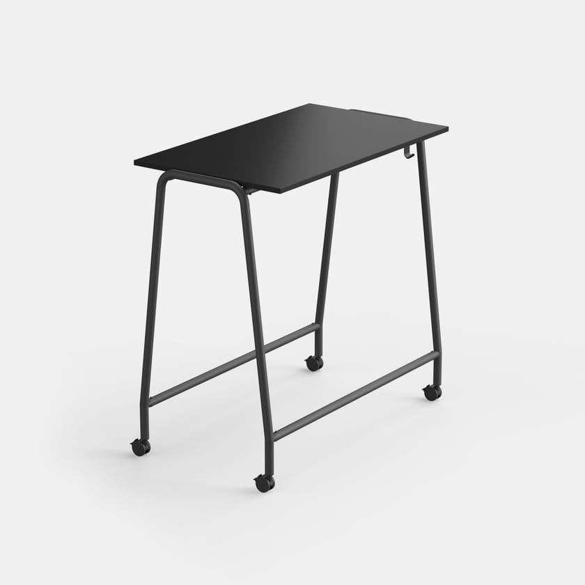 BOSS Wooden High meeting table with castors By IBEBI