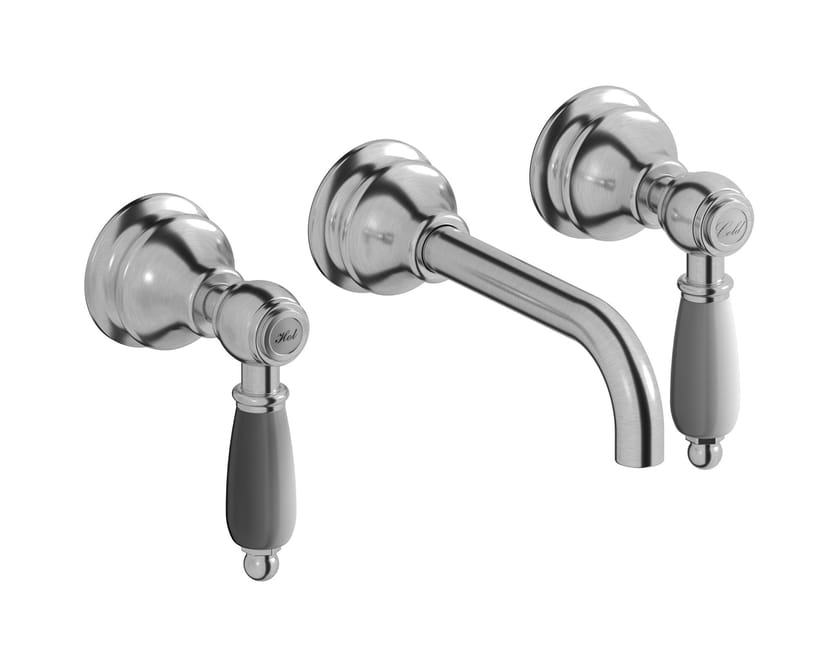 HERMES HL306 Robinet pour lavabo 3 trous mural By IB | design Elio Bregoli