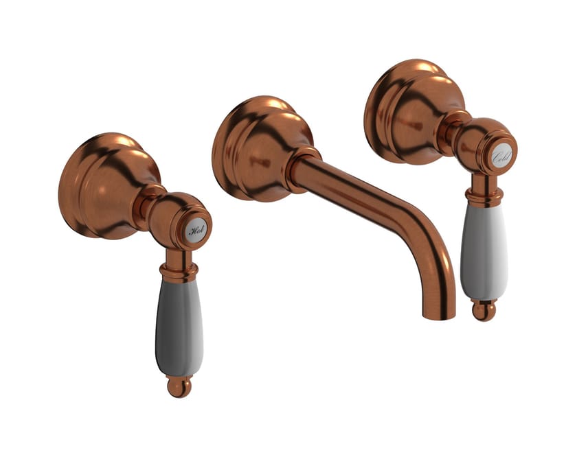 HERMES HL306 Robinet pour lavabo 3 trous mural By IB | design Elio Bregoli