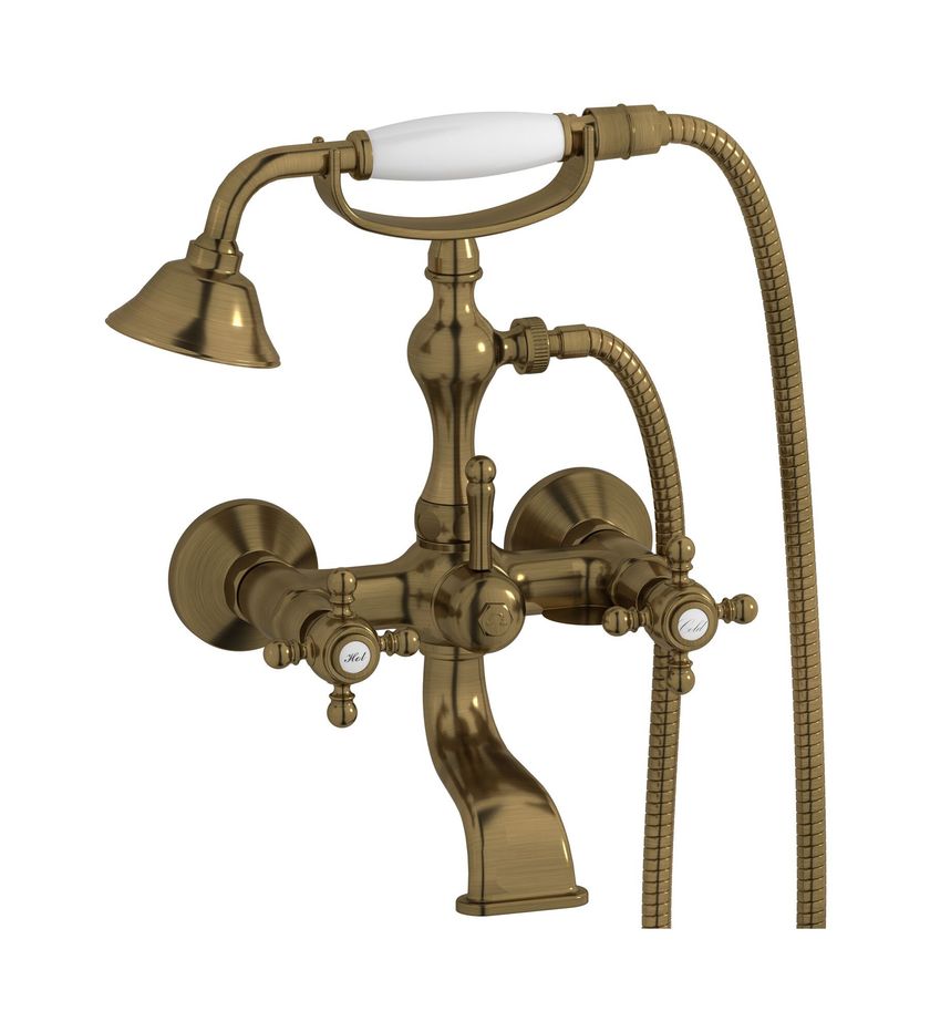 HERMES HR250 Wall-mounted external bathtub tap with hand shower By IB ...