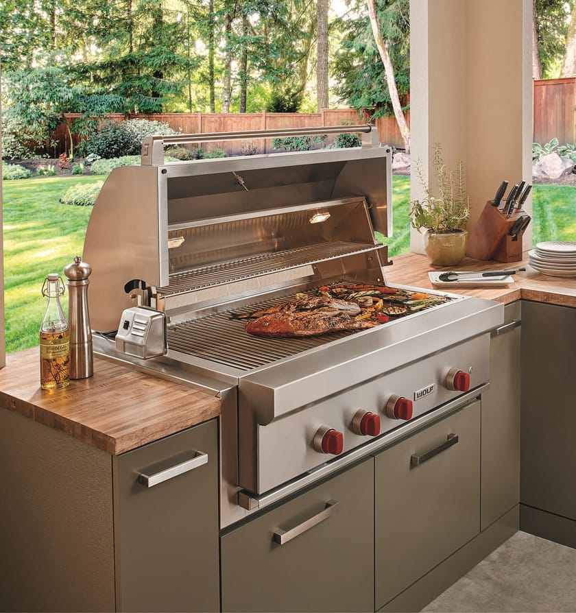 Barbecue a gas in acciaio inox ICBOG42 | Barbecue - Wolf - Edilportale