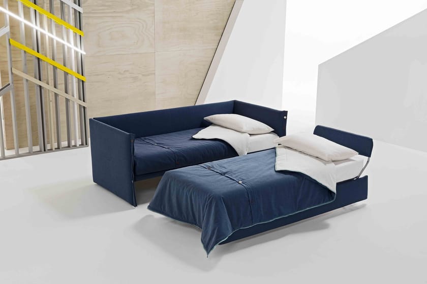 Fabric sofa bed with removable cover ICEBERG By Dienne Salotti
