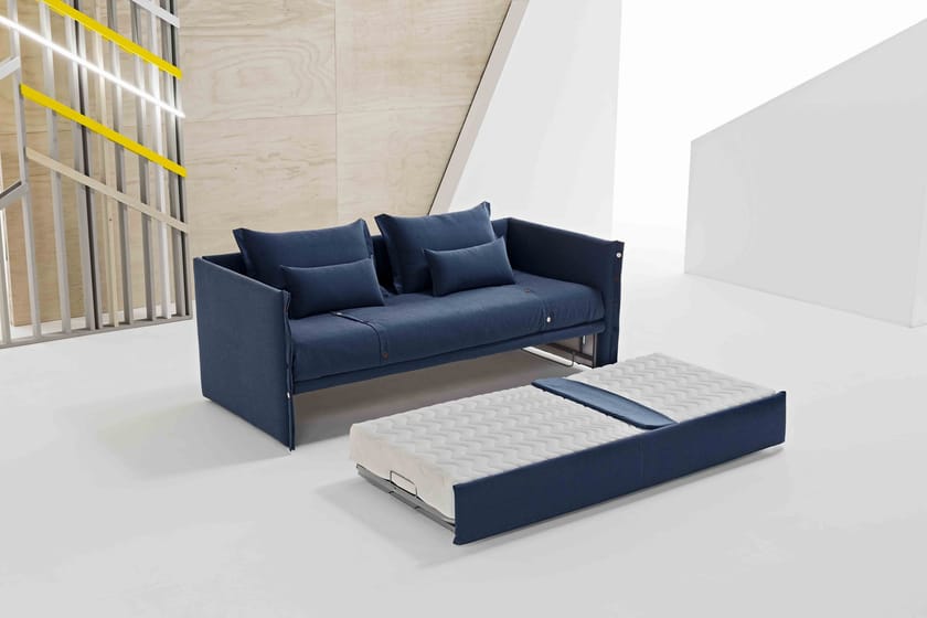 Fabric sofa bed with removable cover ICEBERG By Dienne Salotti