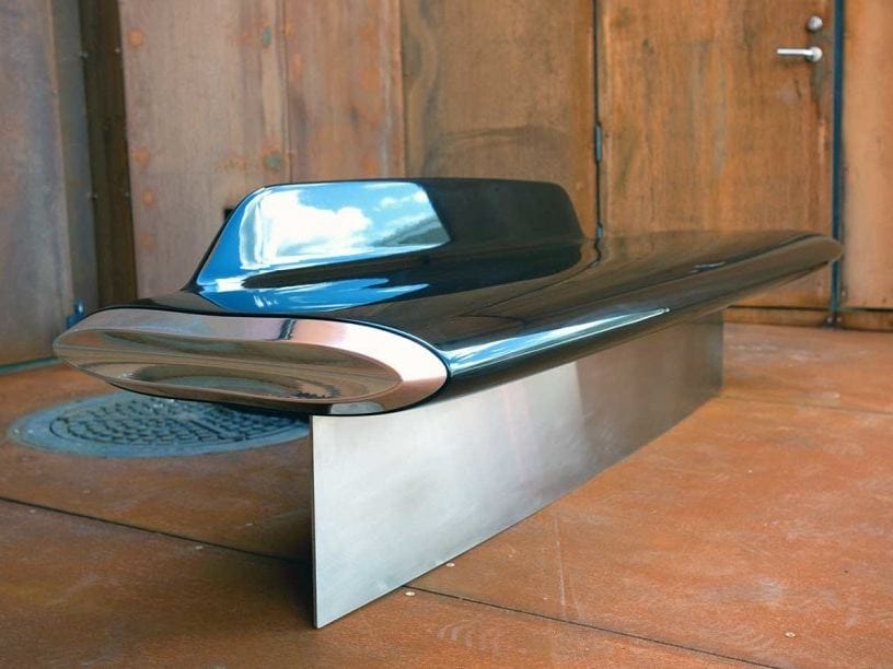 Glass-fibre Bench with back ICON By VESTRE