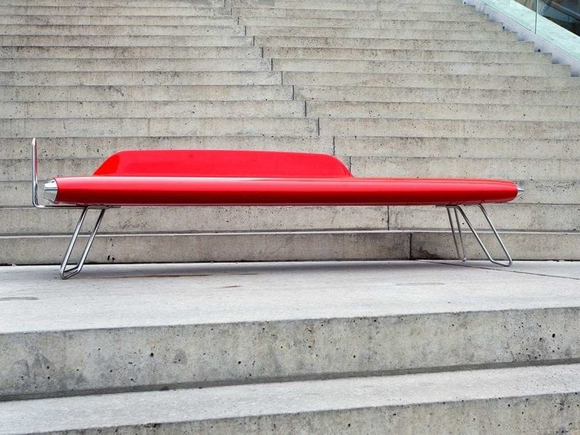 Glass-fibre Bench with back ICON By VESTRE