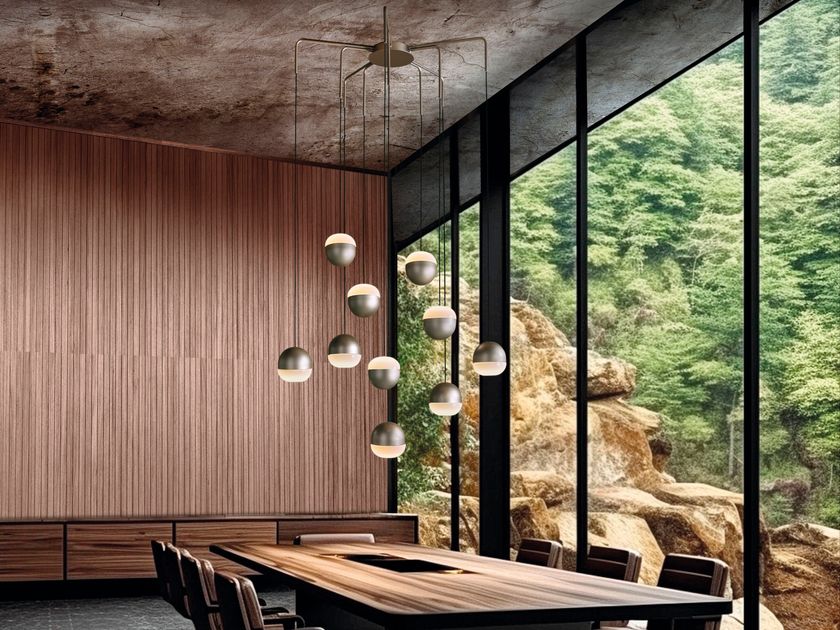 GHIANDA LED polycarbonate and aluminium pendant lamp By ICONE