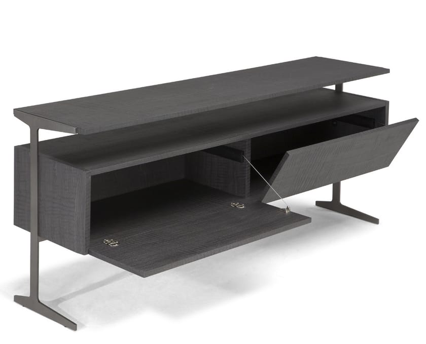 IDO Wooden sideboard with flap doors By Natuzzi Italia | design Mauro ...