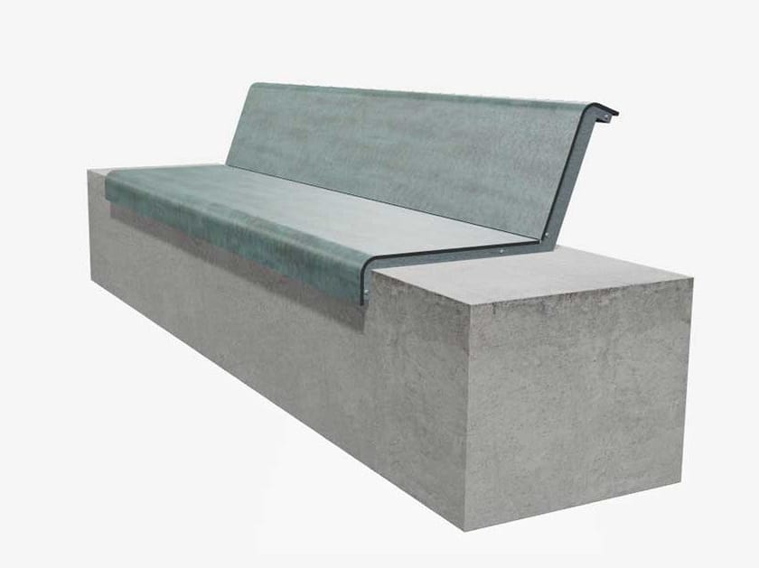 IL POSTO L HPL bench with back By miramondo