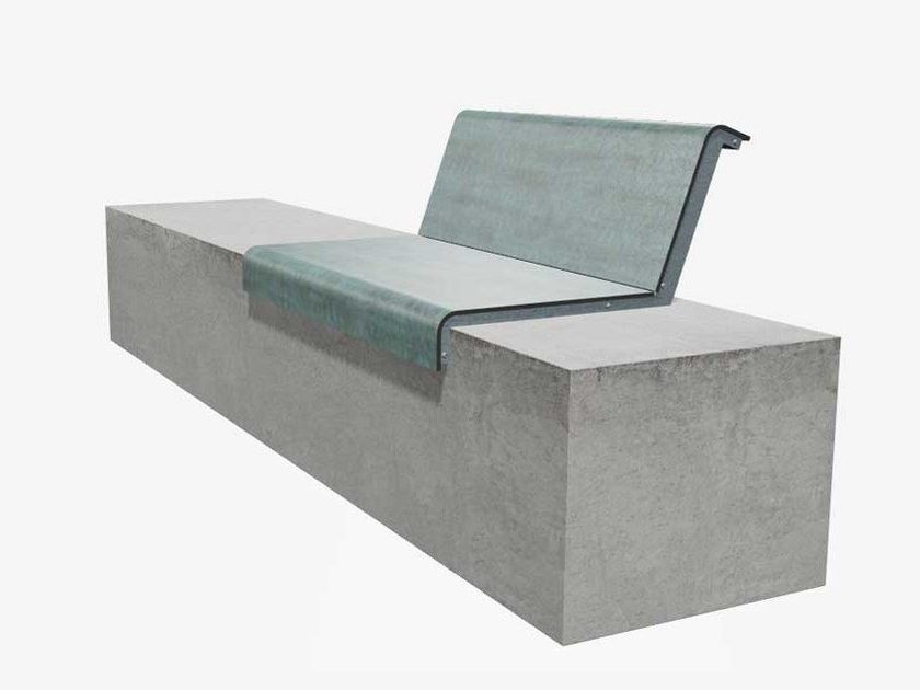 IL POSTO L HPL bench with back By miramondo