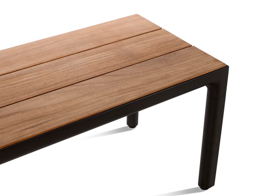ILLUM Teak garden bench By TRIBÙ